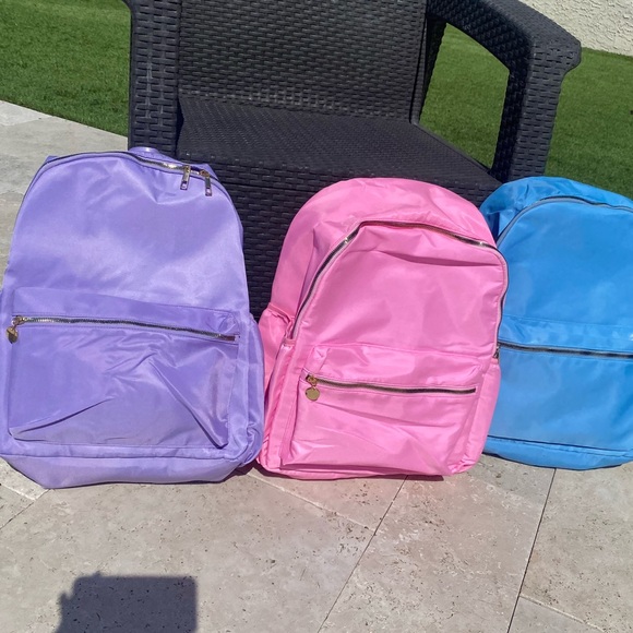 Accessories | Nylon Backpack New Pink Purple Or Blue | Poshmark